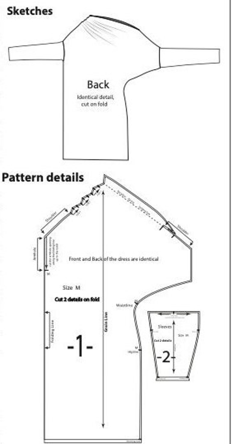 Printable PDF Sewing Pattern Easy Video Tutorial for Making an ...