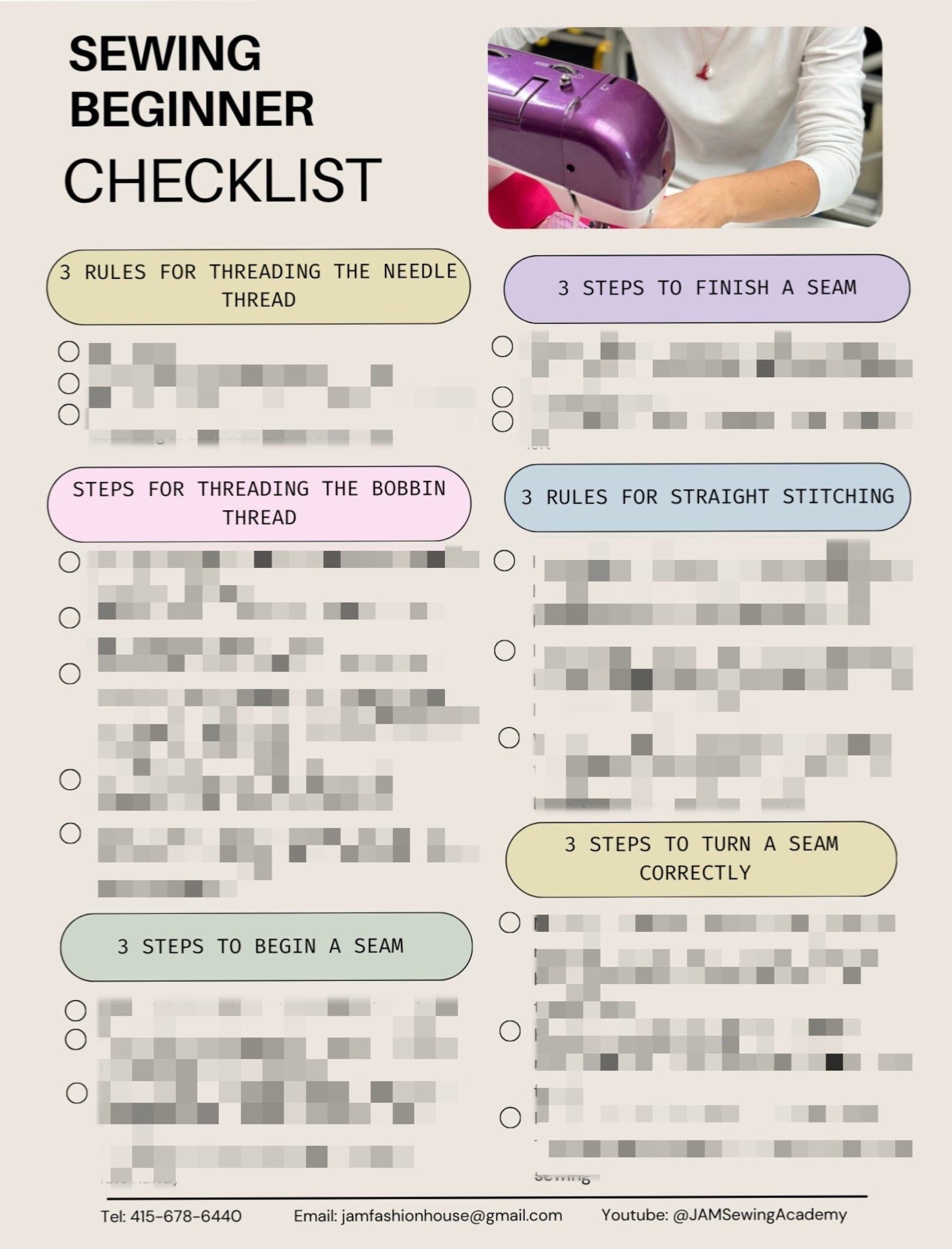 First Essential Sewing Skills to Learn With a Sewing Machine. A Guide ...