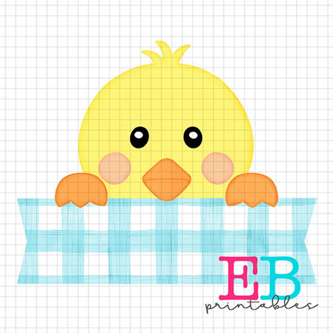 Chick Sublimation Design, Boy Easter Design With Name Banner Easter ...