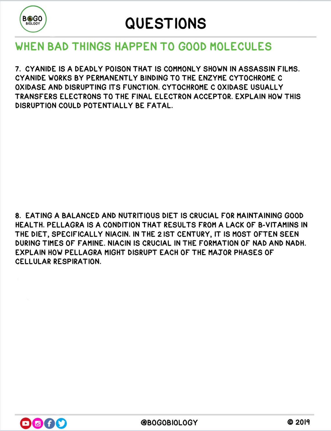 Cellular Respiration Guided Notes and Diagrams Printable Handout - Etsy