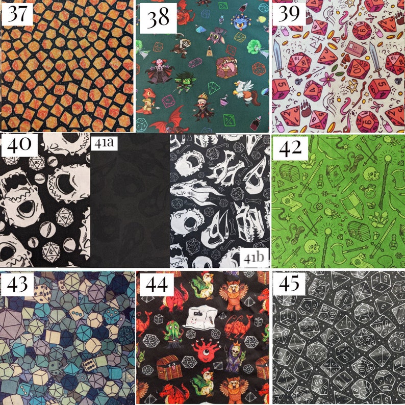 Felt Dice Bag / Tray-in-one 63 Geeky Fabric Choices Dice - Etsy