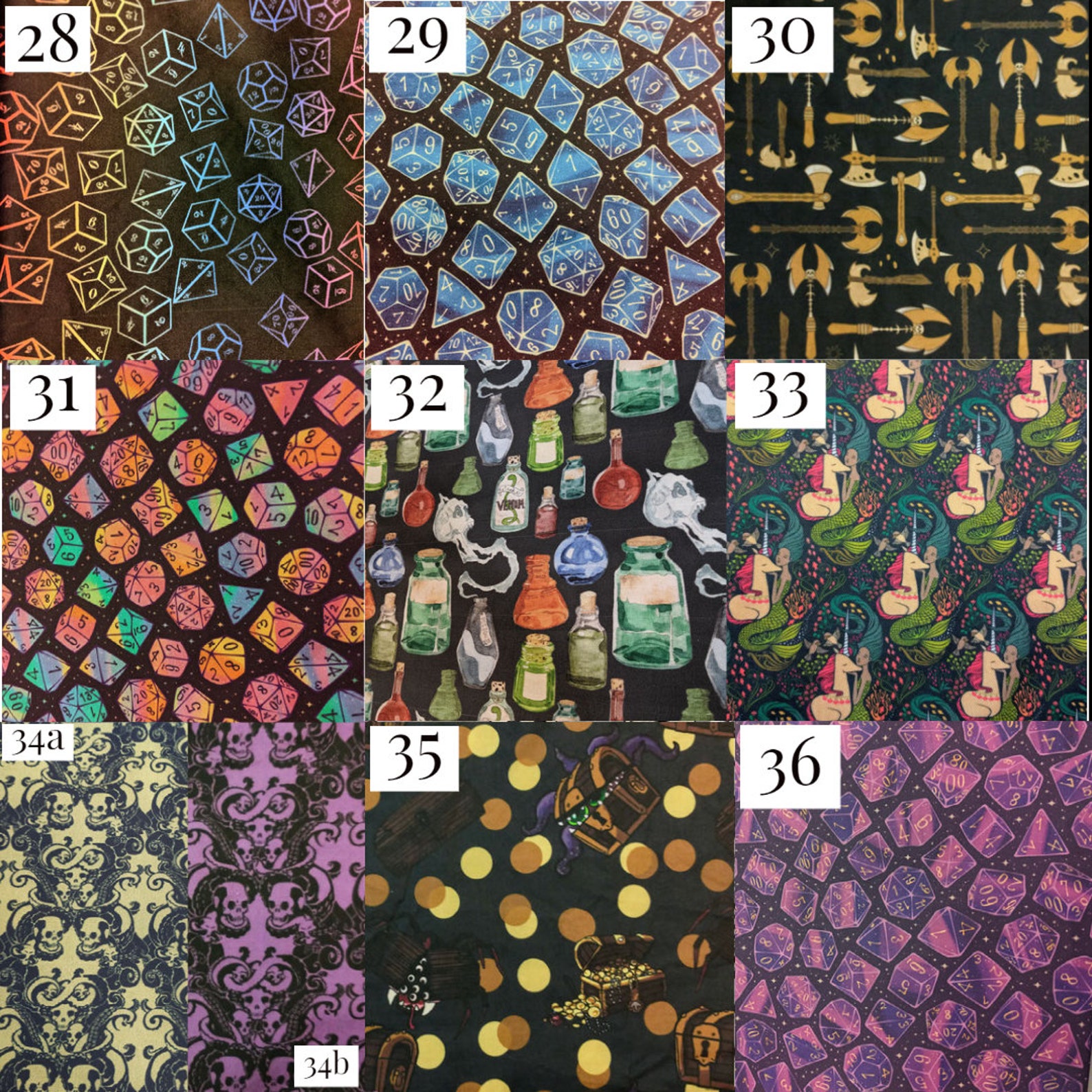 Felt Dice Bag / Tray-in-one 63 Geeky Fabric Choices Dice - Etsy