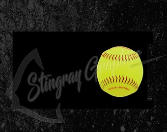 Softball License Plate Png - Etsy