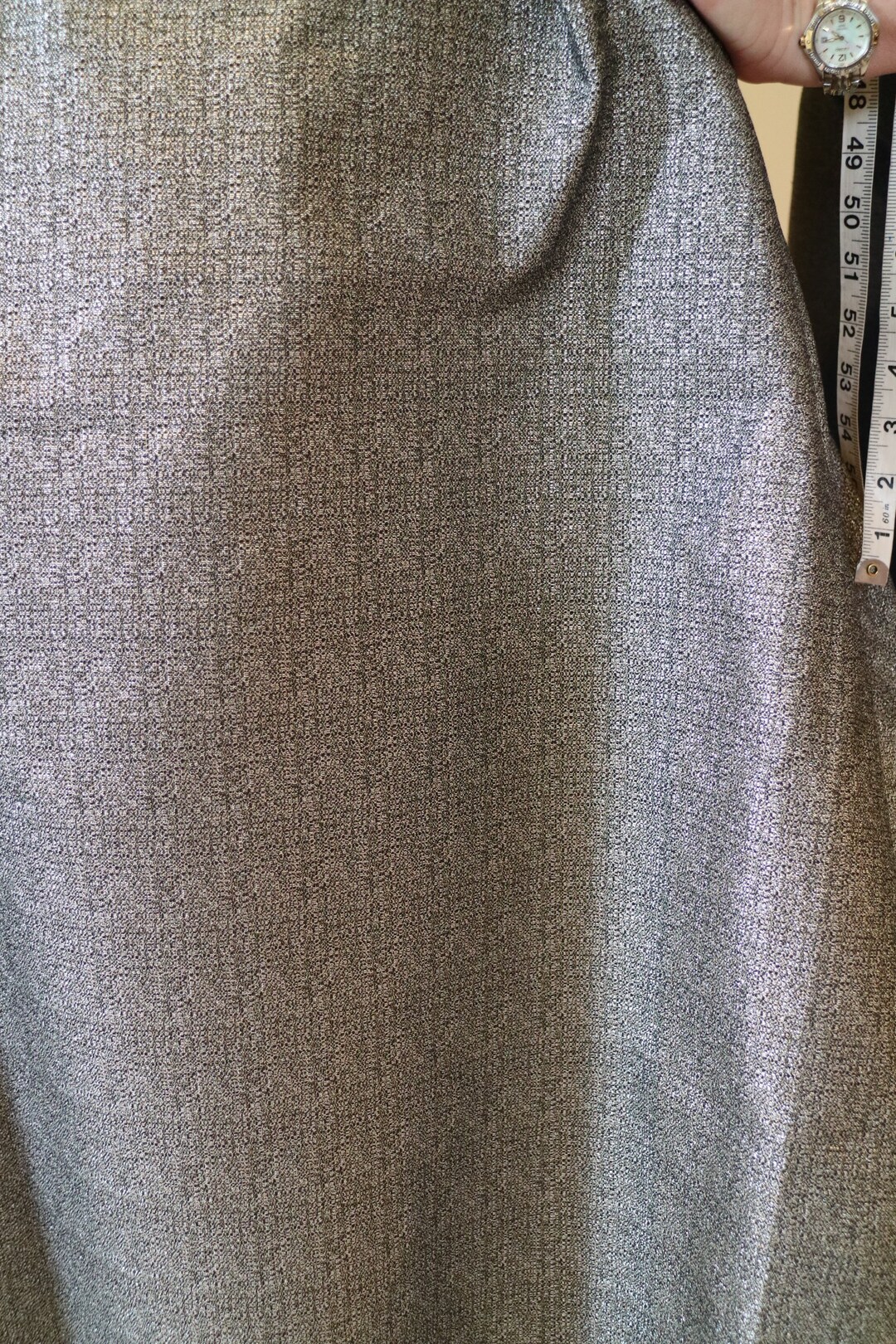 Silver Silk and Metal Suiting - Etsy