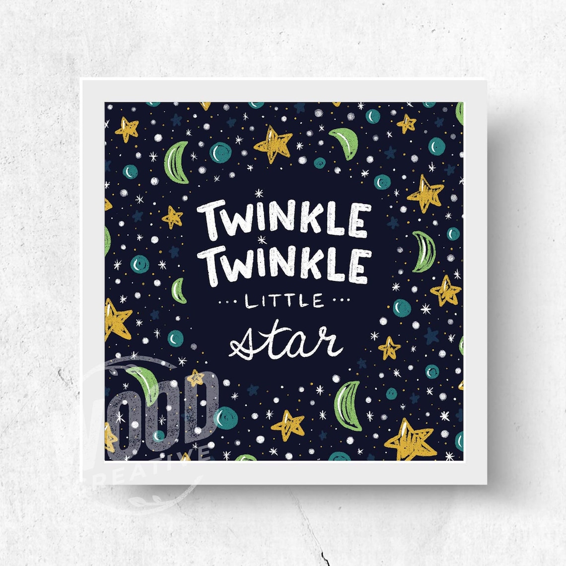 Twinkle Twinkle Little Star 8x8 Print Art Print - Etsy