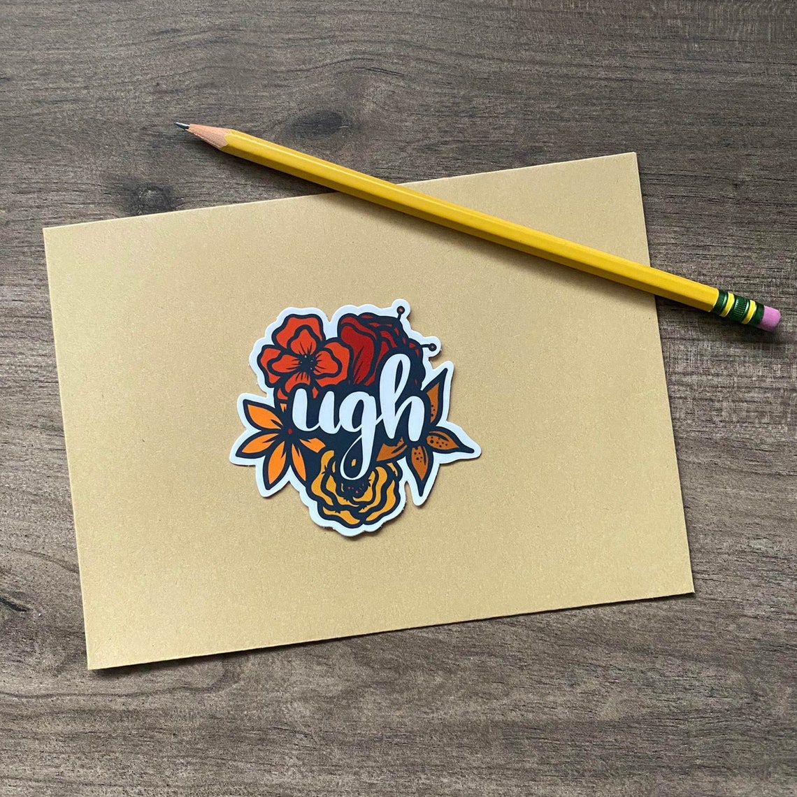 Ugh High Quality Sticker, Flower Sticker, Journals, Laptop, Notebook ...