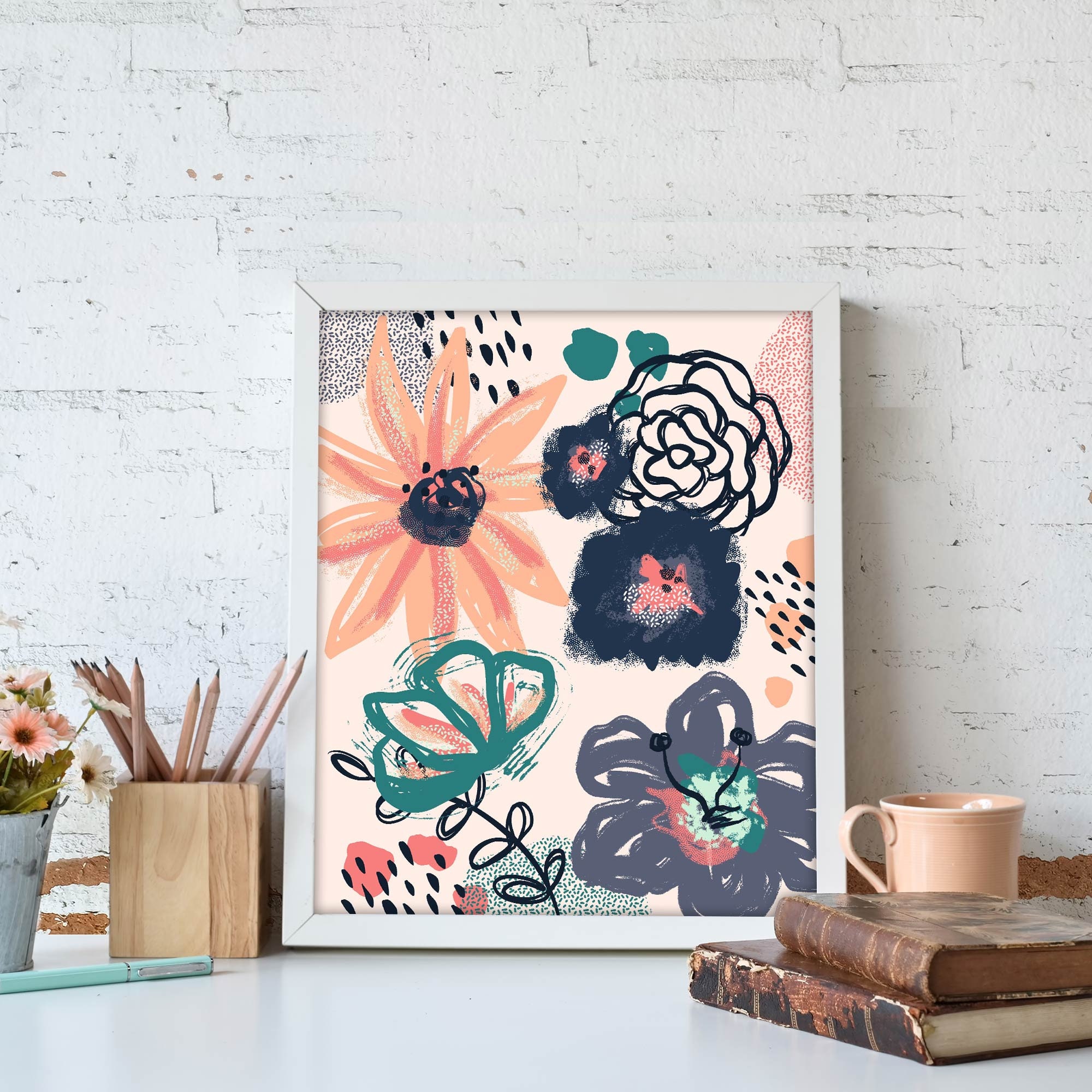 Flower Trio Original Prints 8x10 Prints Art Prints - Etsy 日本