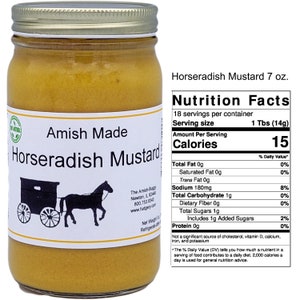 Amish Made Mustards 7 Oz. All Natural - Etsy