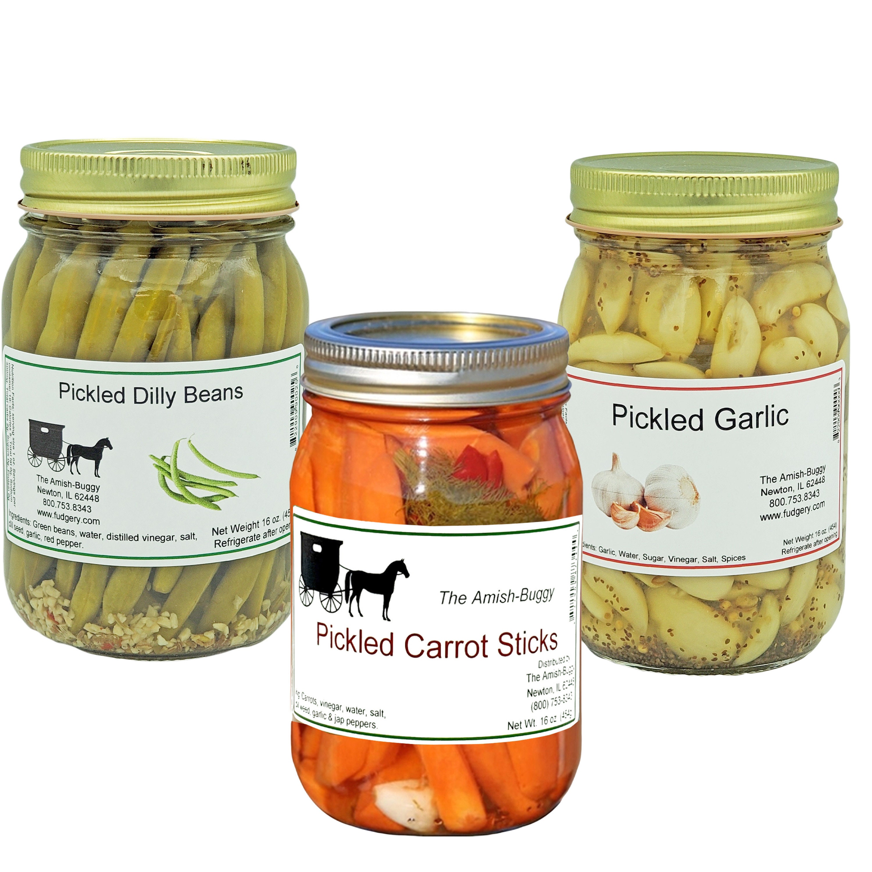 Amish Made Canned Pickled Vegetables (2 Jars per Flavor) - Etsy