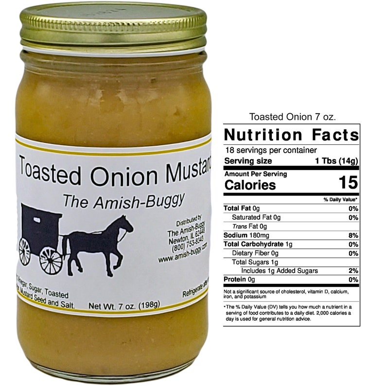 Amish Made Mustards 7 Oz. All Natural - Etsy