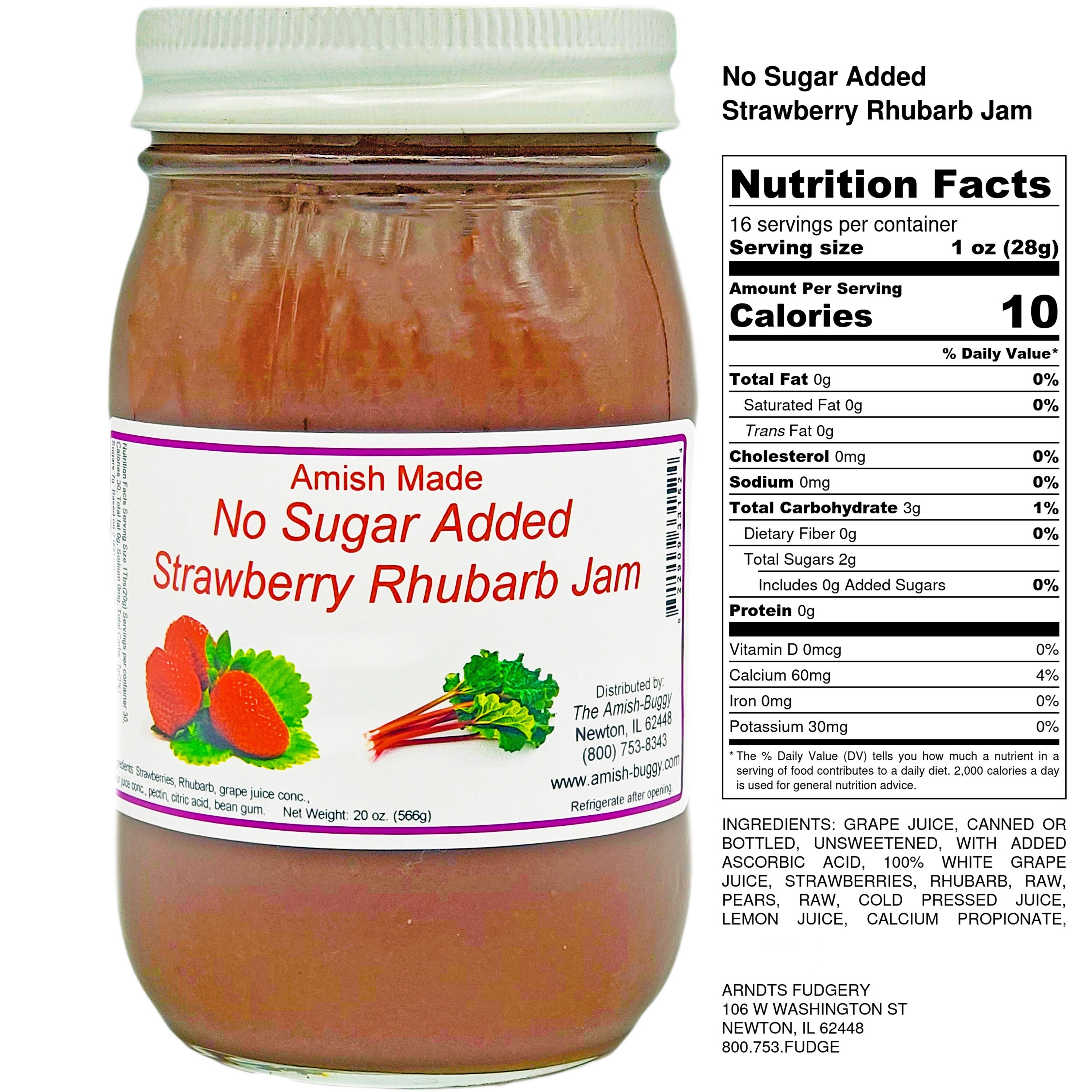 No Sugar Added Jams 2-16 Oz. Jars - Etsy