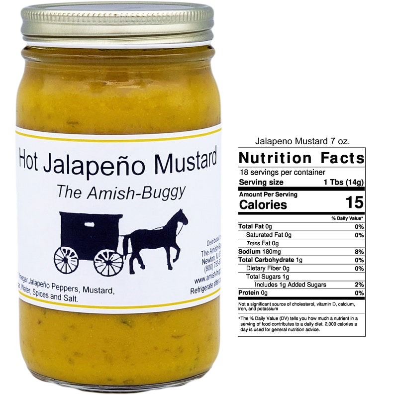 Amish Made Mustards 7 Oz. All Natural - Etsy