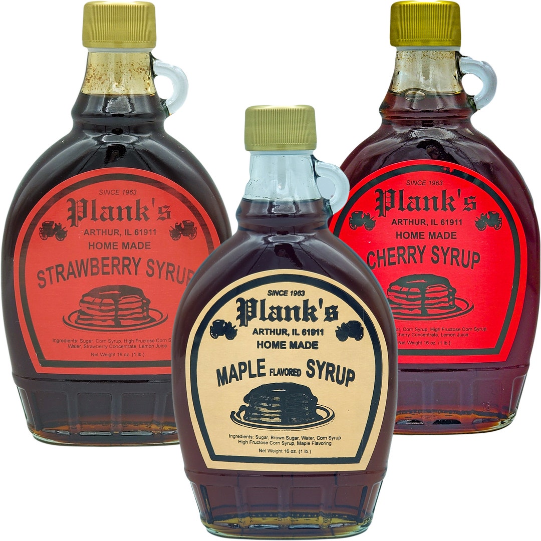 Amish Made Syrup 16 Oz. - Set of 3 Jars - Etsy