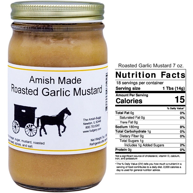 Amish Made Mustards 7 Oz. All Natural - Etsy