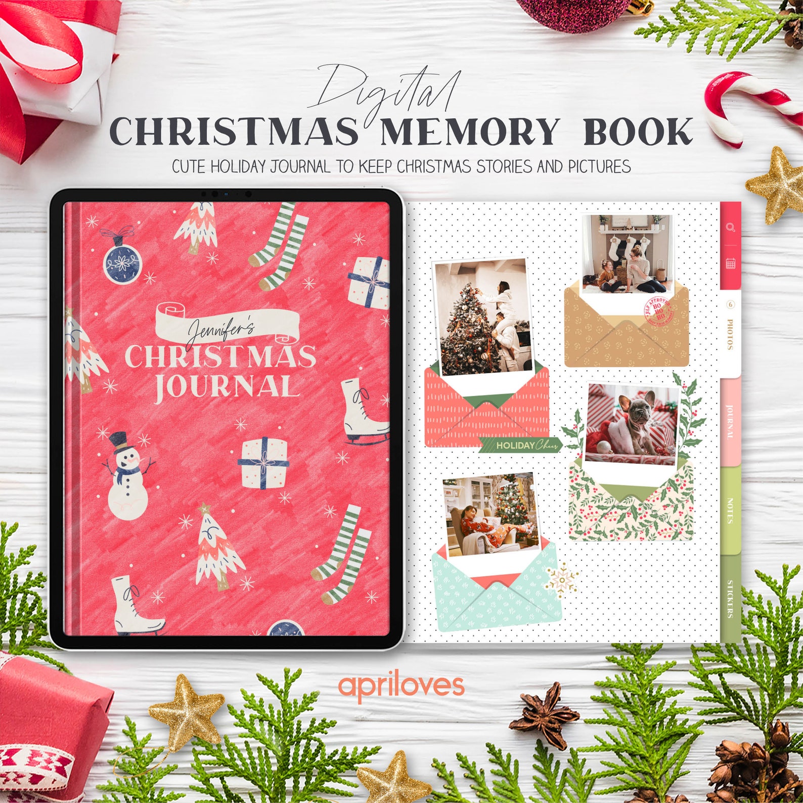 Digital Christmas Memory Keeper Book Journal Digital - Etsy