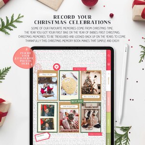 Digital Christmas Memory Keeper Book Journal, Digital Christmas Photo ...