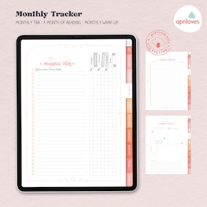 Digital Reading Journal, Reading Planner, Book Tracker, Reading Log ...