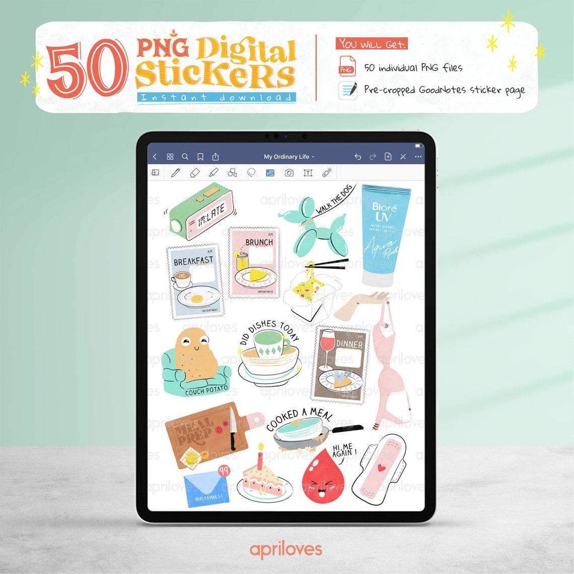 Funny Digital Planner Stickers, Silly Playful Humour, Adulting Sticker ...