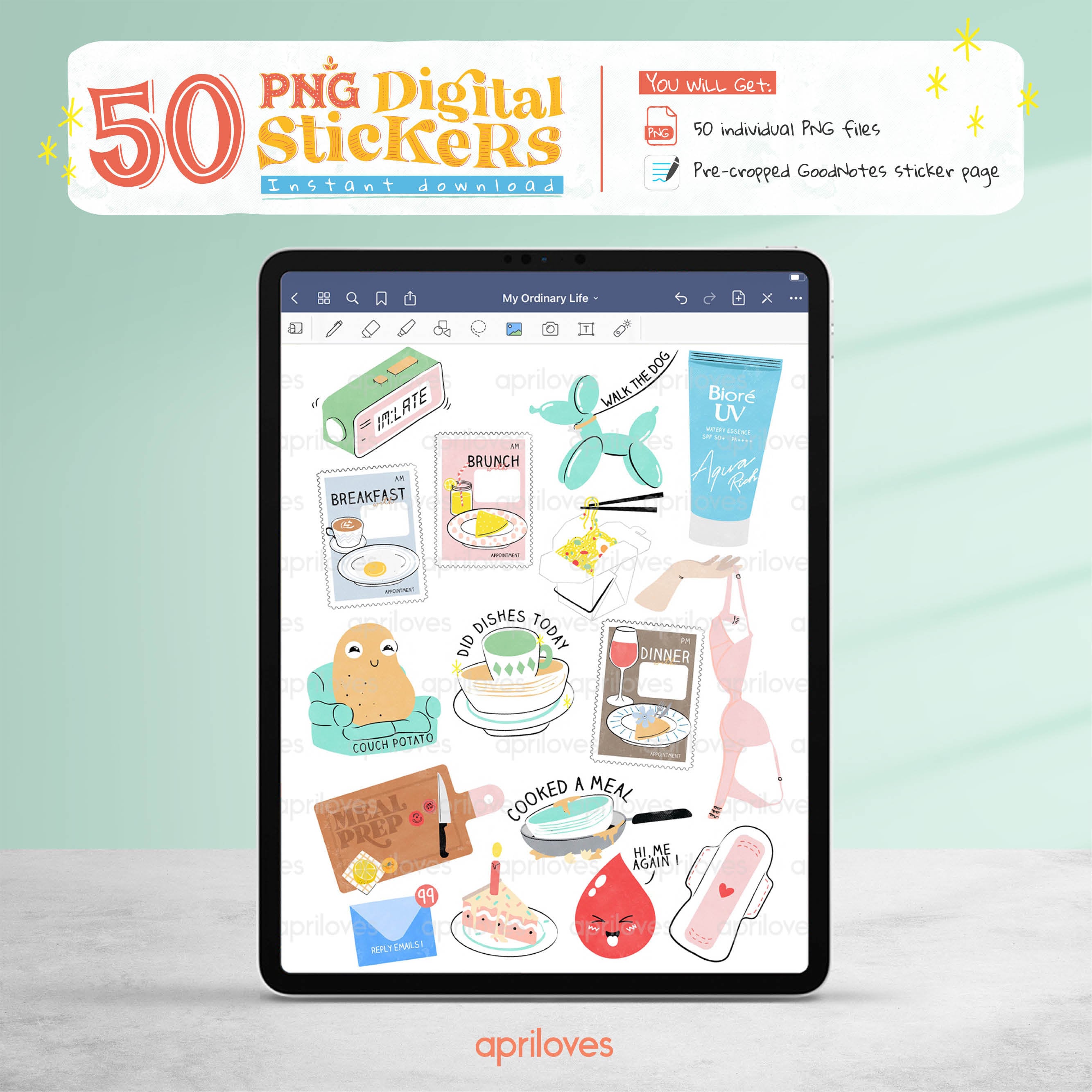 Funny Digital Planner Stickers, Silly Playful Humour, Adulting Sticker ...