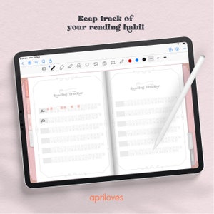 Digital Reading Planner Journal, Book Tracker, Reading Challenge ...