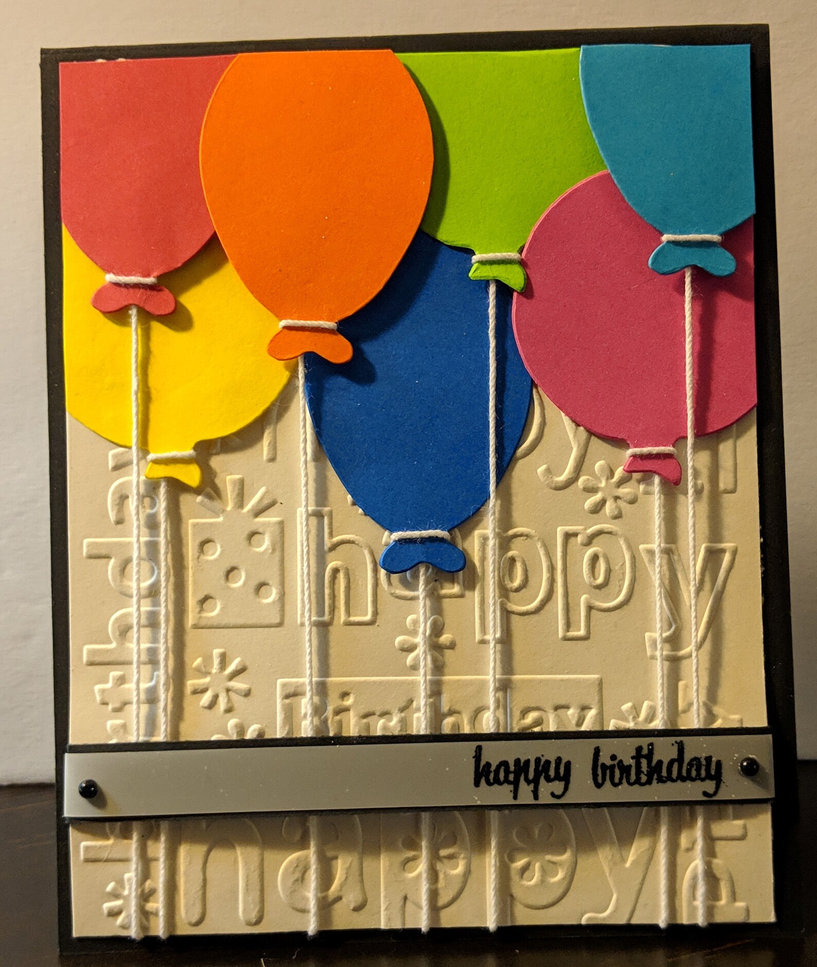 Balloon Birthday card | Etsy