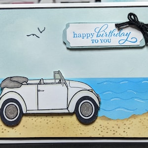 Happy Birthday VW Bug Card - Etsy