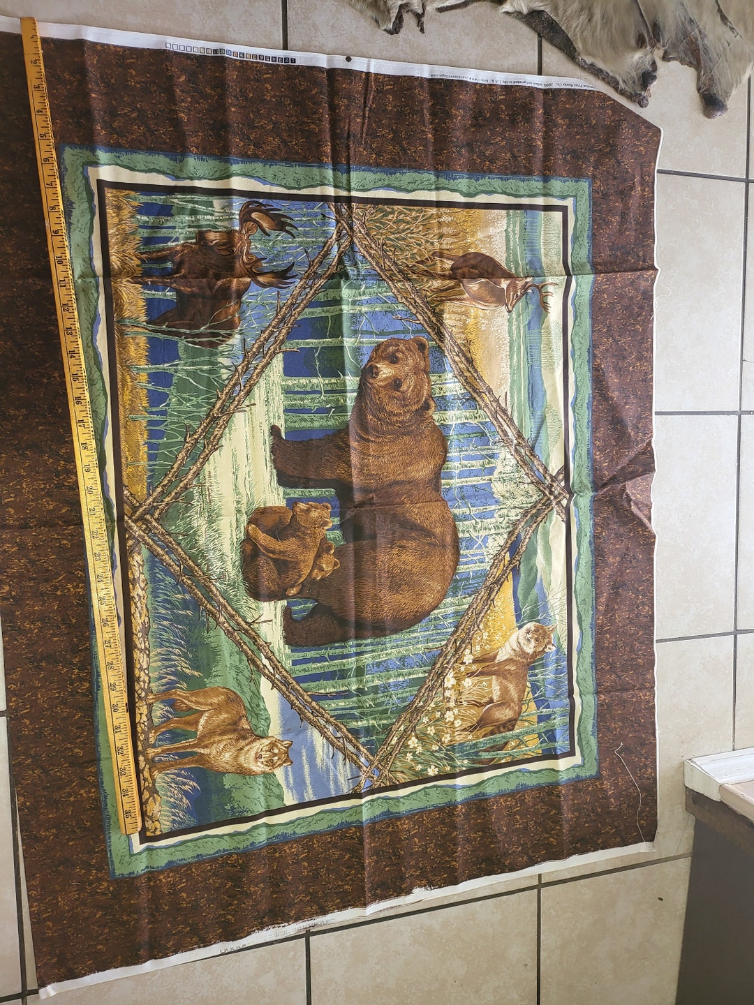 Bear Wolf Deer Fox Moose Quilt Panel or Blocks - Etsy