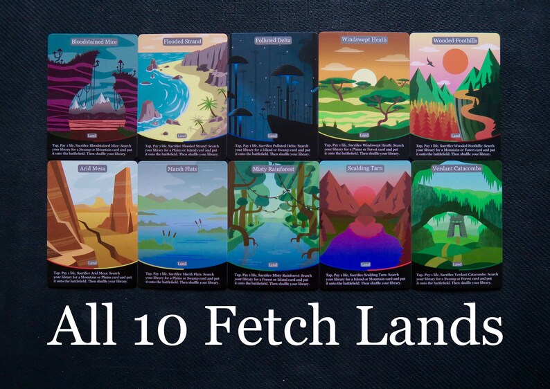 Fetch Lands Alternate Art | Etsy