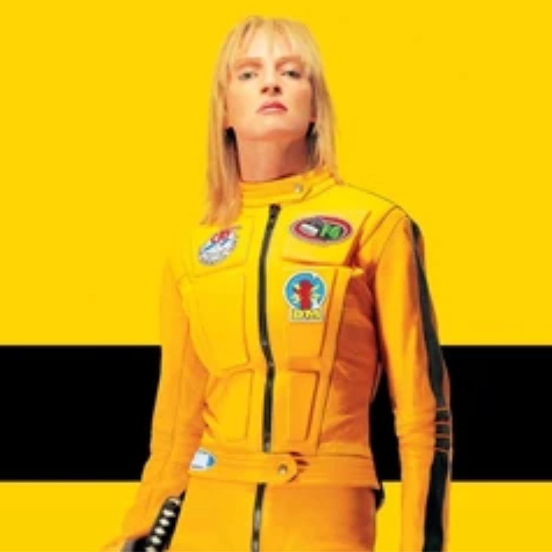 Kill Bill Volume 1 Cosplay Beatrix Kiddo Yellow Leather Suit Uma ...