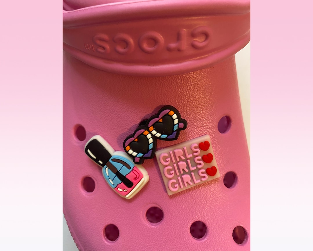 Girls Heart Fun Croc Charm Collection Sunglasses Nail Polish Croc Shoe ...