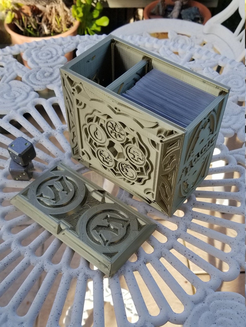 Magic The Gathering Deck and Dice Box Elements Sleeved | Etsy