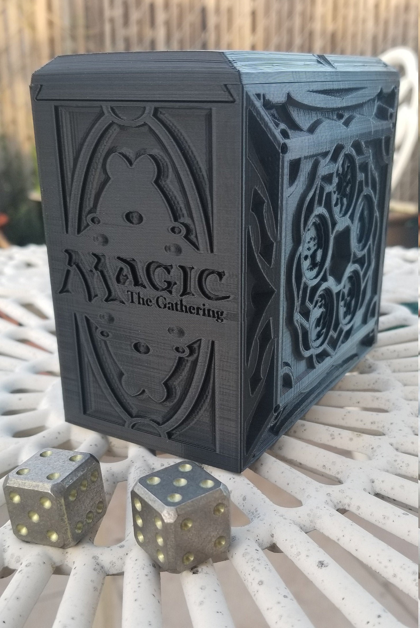 Magic the Gathering Deck and Dice Box Elements sleeved - Etsy