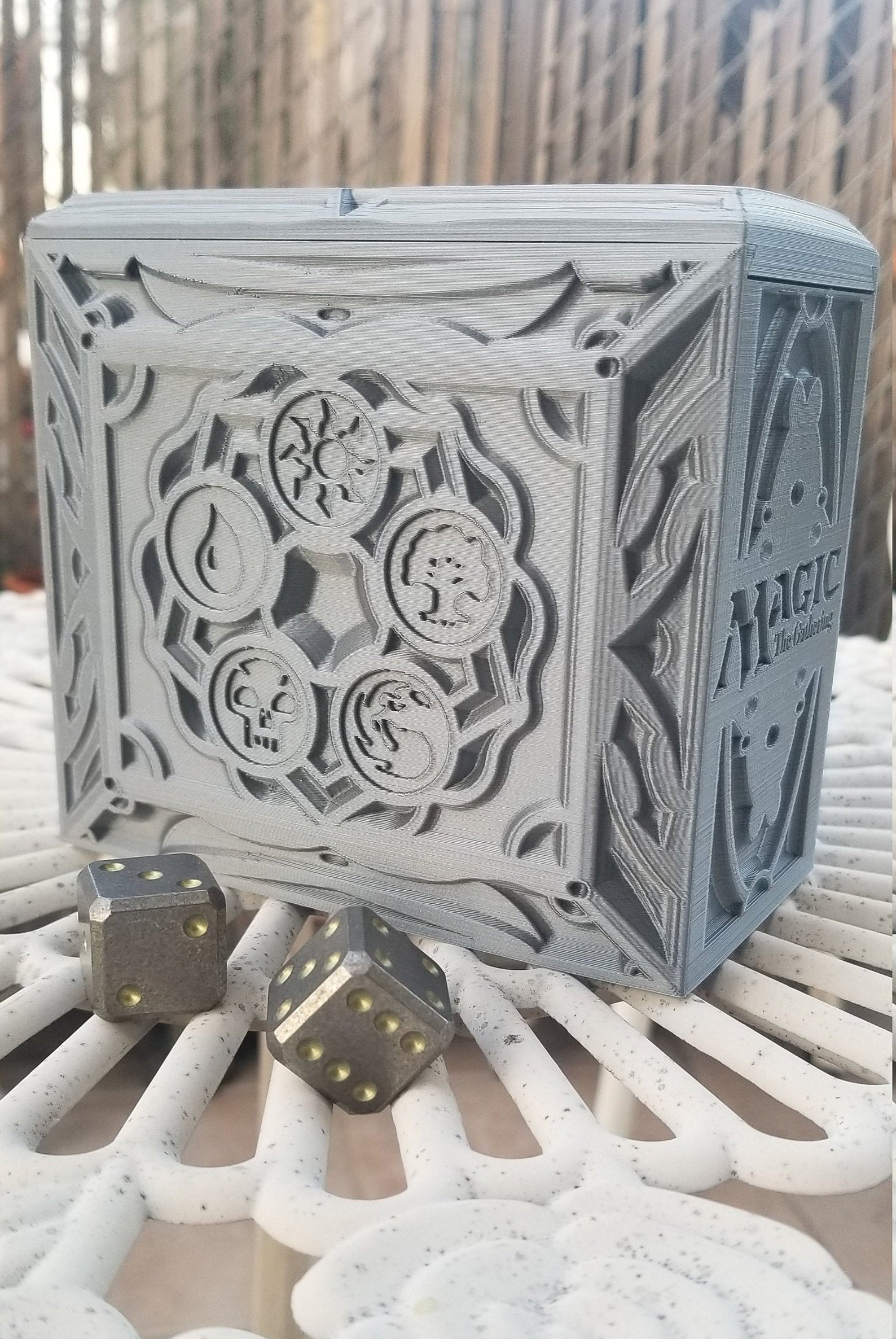 Magic the Gathering Deck and Dice Box Elements sleeved - Etsy