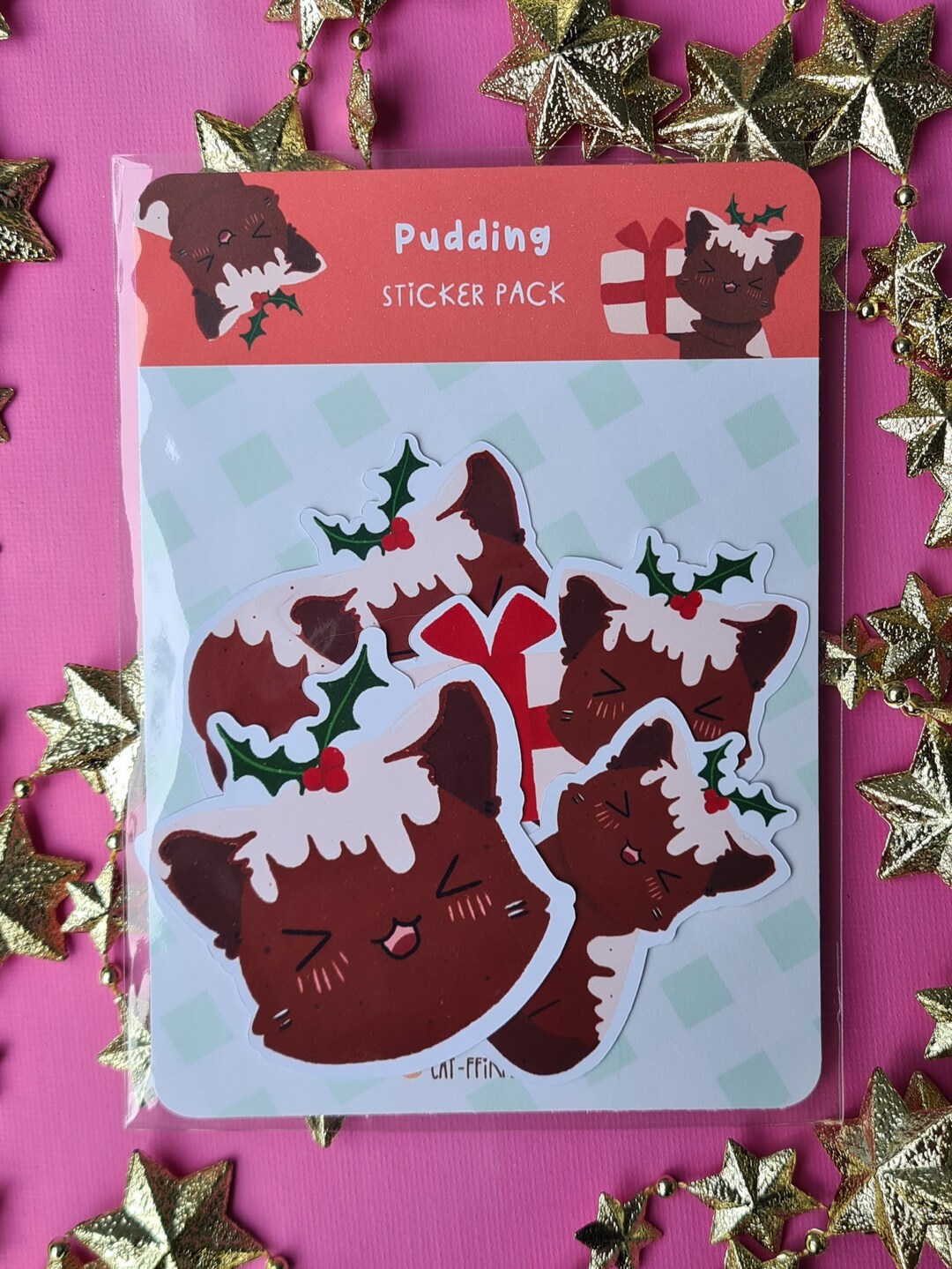 Pudding Sticker Pack - Etsy