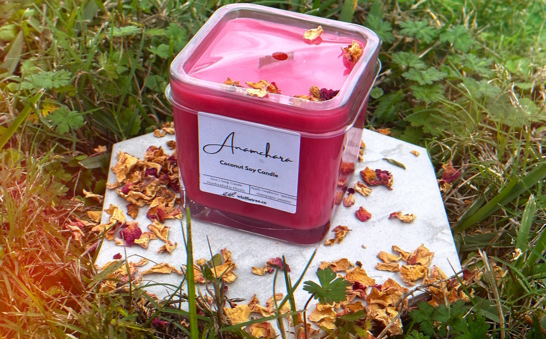 Anamchara raspberry Prosecco Wood Wick Candle Valentines Candle Scented ...