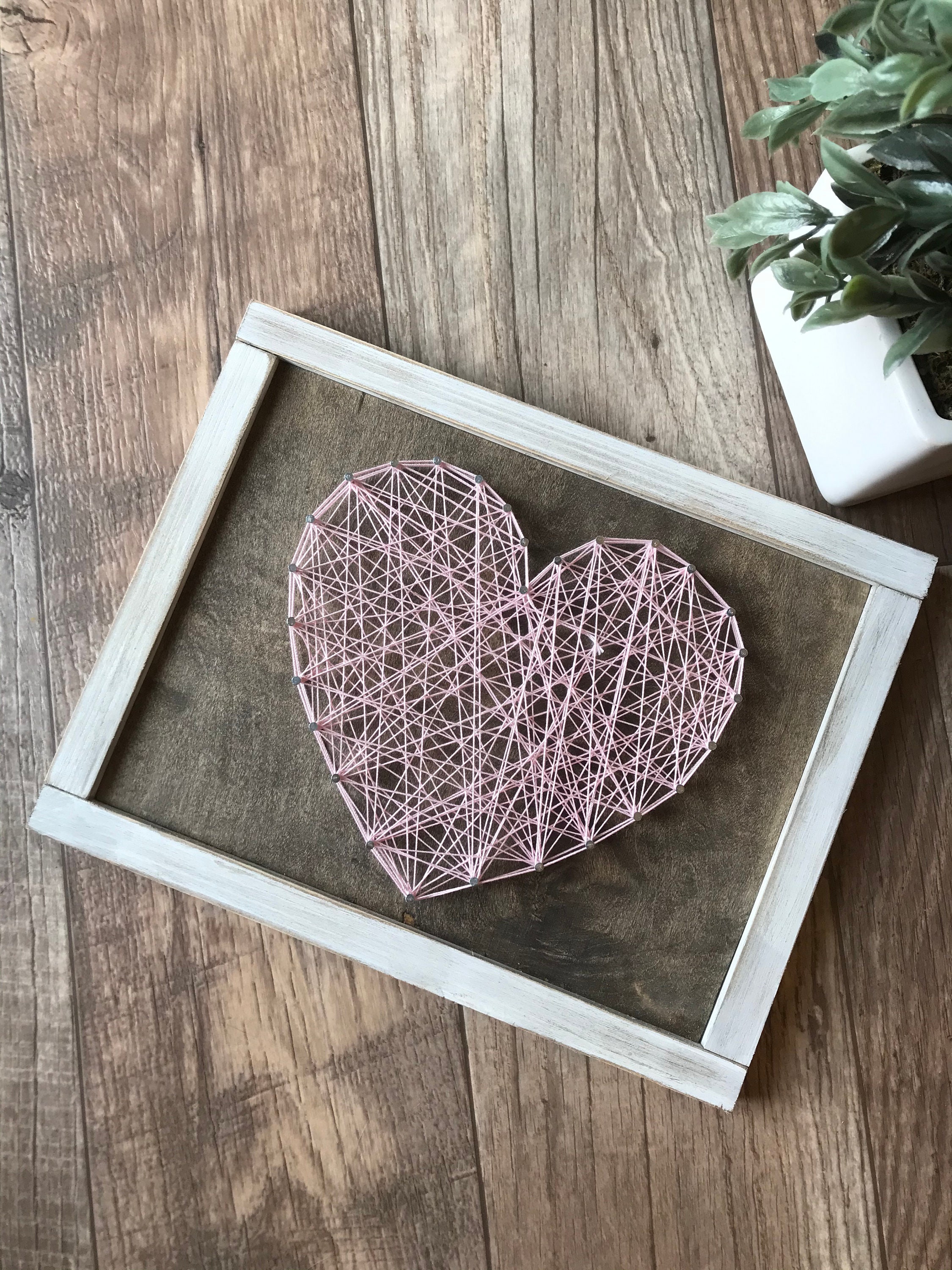 Heart String Art - Etsy