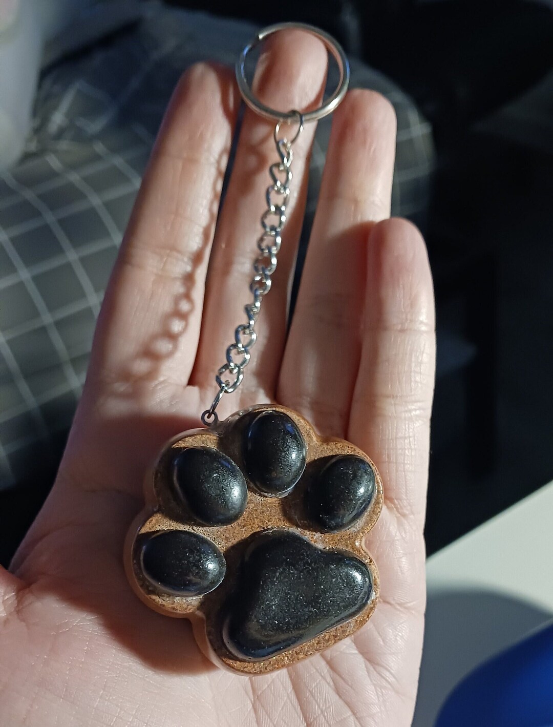 Custom Paw Keychain With Soft Squishy Toe Beans - Etsy