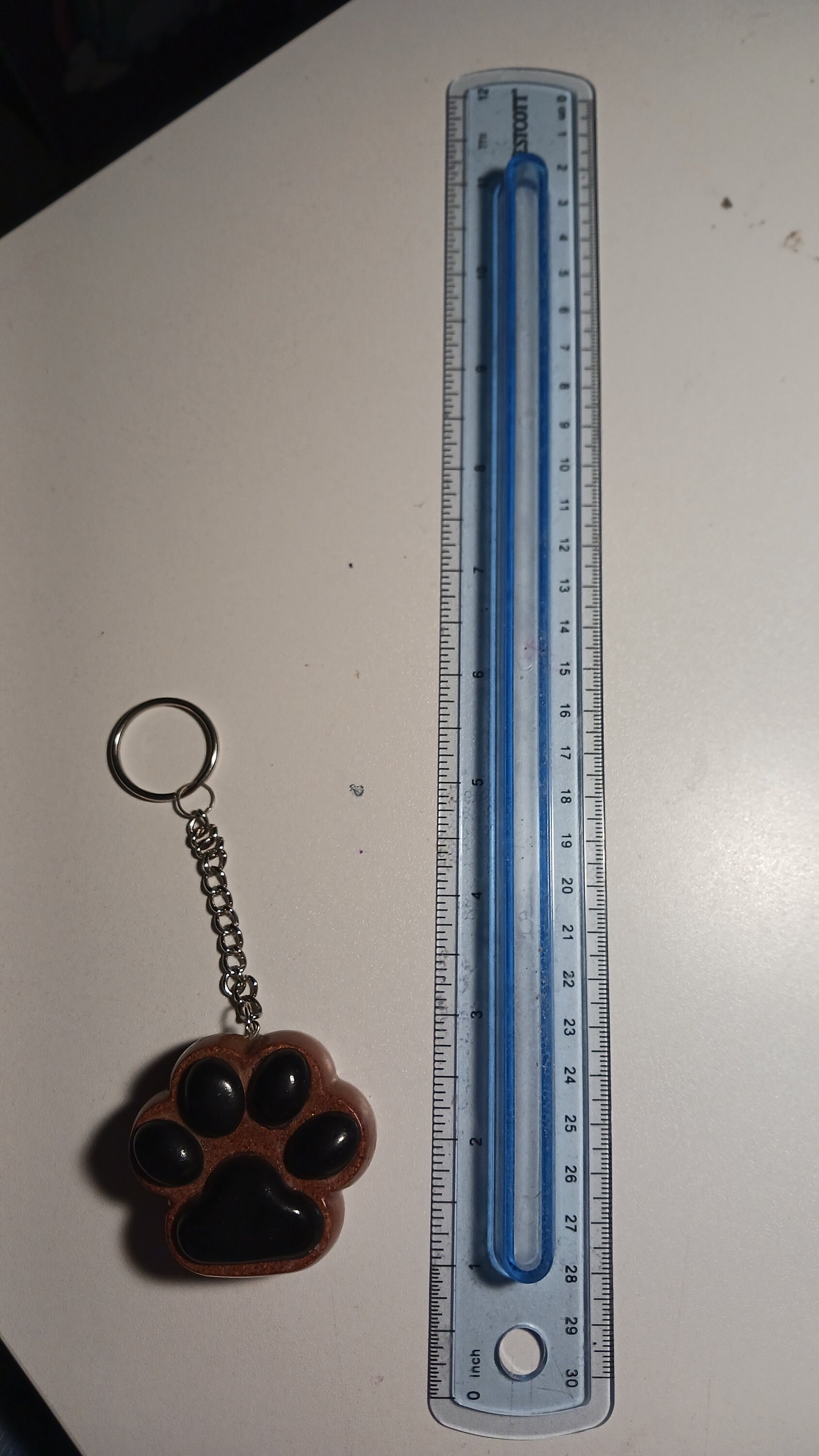 Custom Paw Keychain With Soft Squishy Toe Beans - Etsy