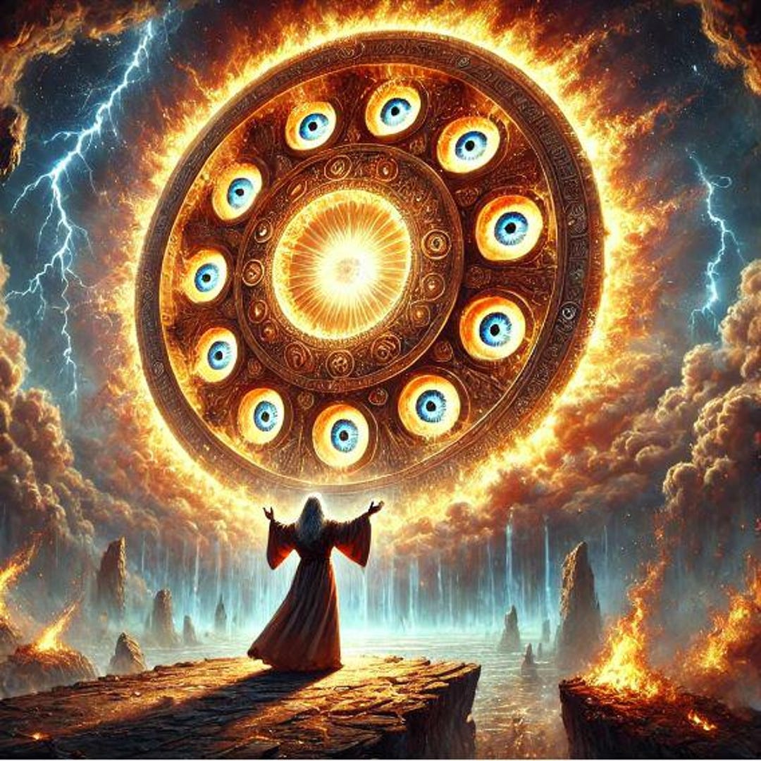 Angel Eyes Wheel of Ezekiel Art – Prophetic Biblical Download ...