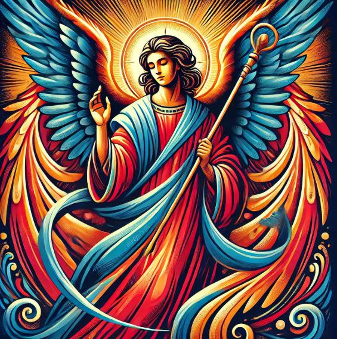 Guardian Angel Watching Over Me Art Print – Christian Wall Decor ...