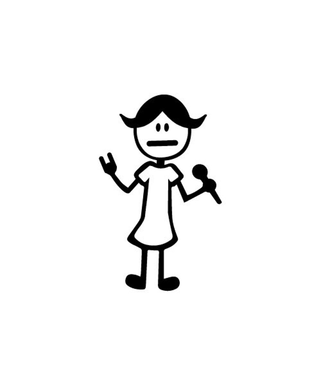 Decal - Daughter, Mic, Bangs - Etsy