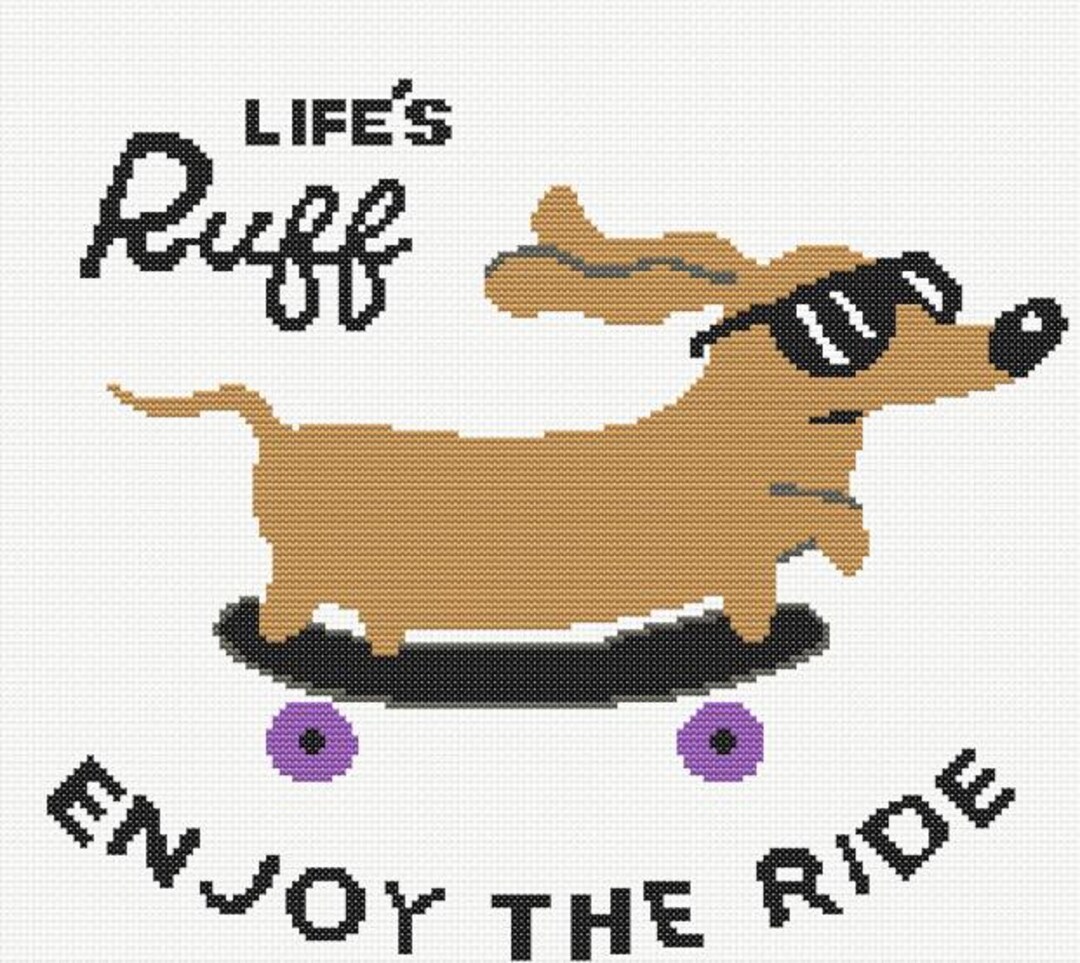 Life's Ruff- Cross Stitch Pattern - Etsy