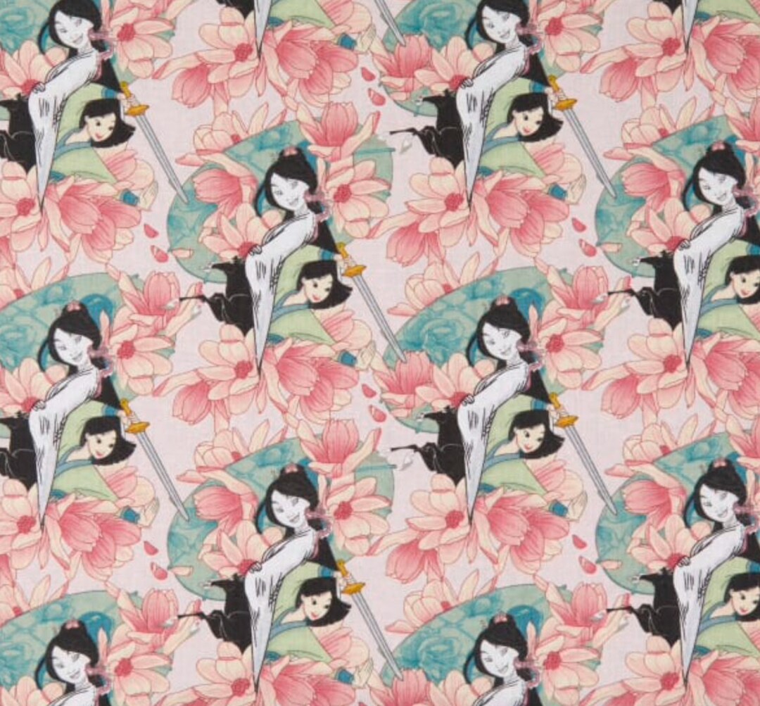Mulan Floral - Fabric by the Yard - Etsy