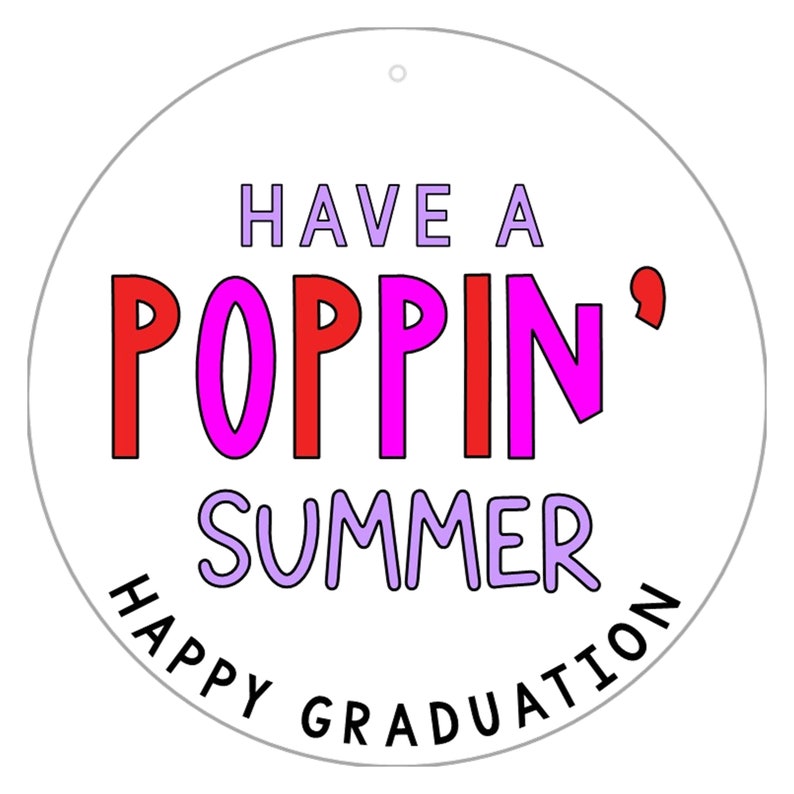 PRINTABLE Poppin Last Day of School Tag Year End Pop Fidget - Etsy