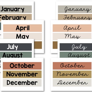 Serene Boho Classroom Calendar Kit, Neutral Palette, LOADED With ...