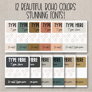 BOHO Vibes! - Professional, Modern BOHO Binder Covers and Spines ...