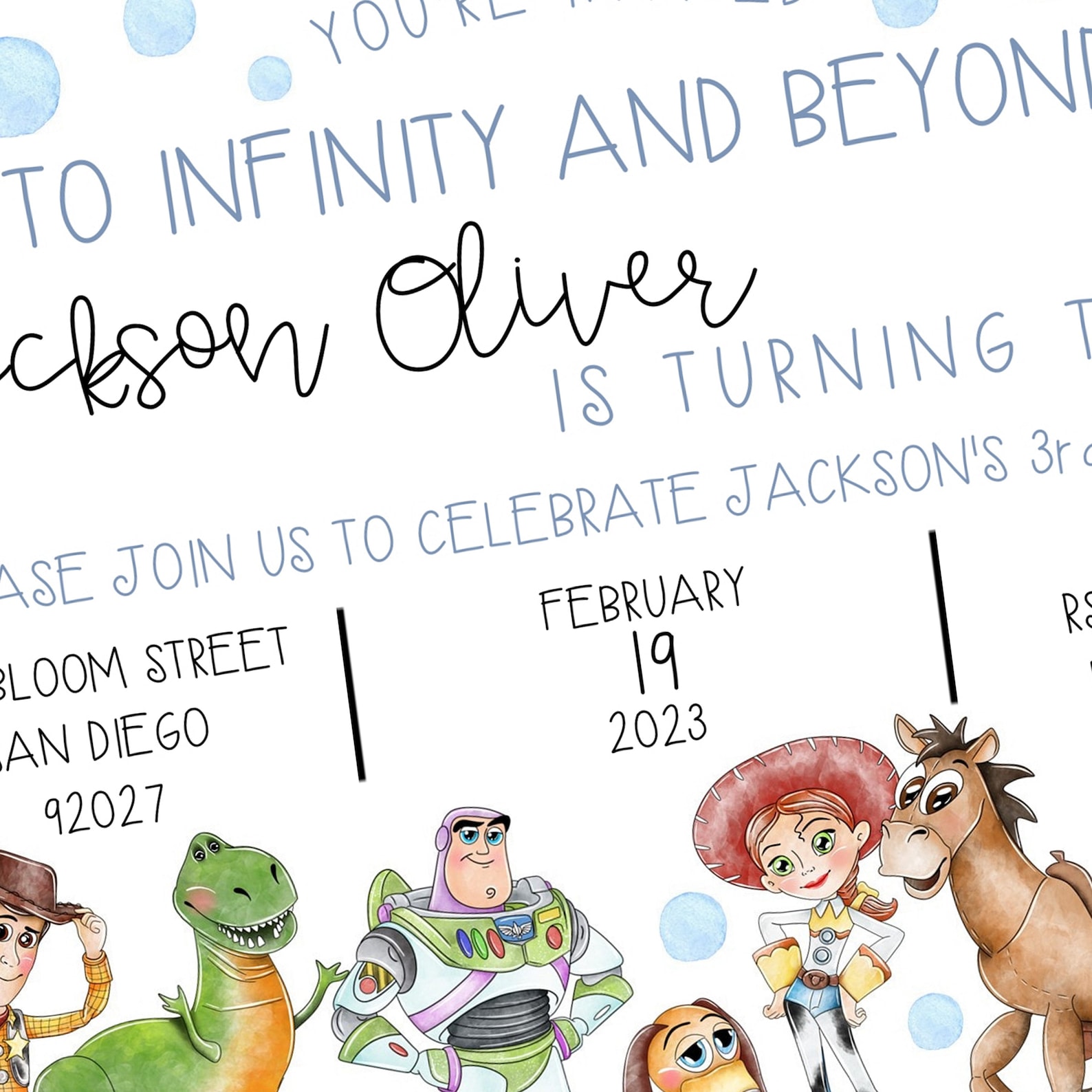 To Infinity and Beyond Invitation Template. Easily - Etsy
