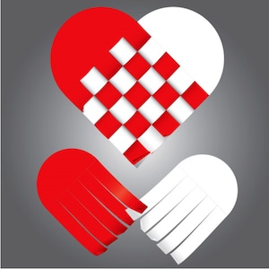 PRINTABLE Valentine Heart Weaving Craft | Paper Weaving | Valentine ...