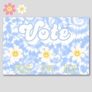 PRINTABLE Vote Postcards. Instant Download. Get Out the Vote Postcards ...