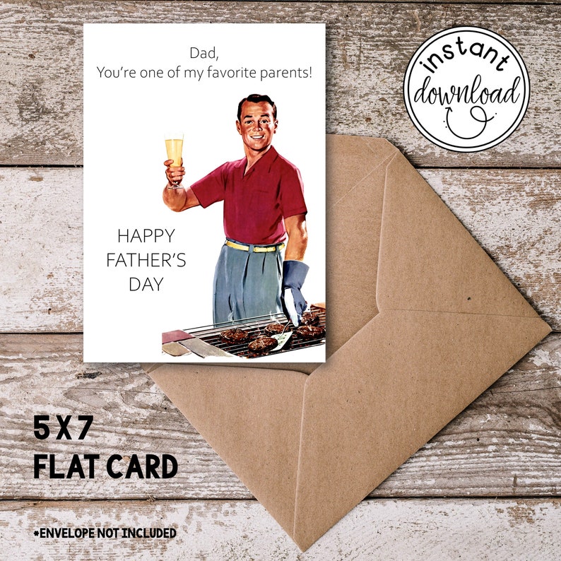 PRINTABLE Father's Day Card Funny Father's Day - Etsy